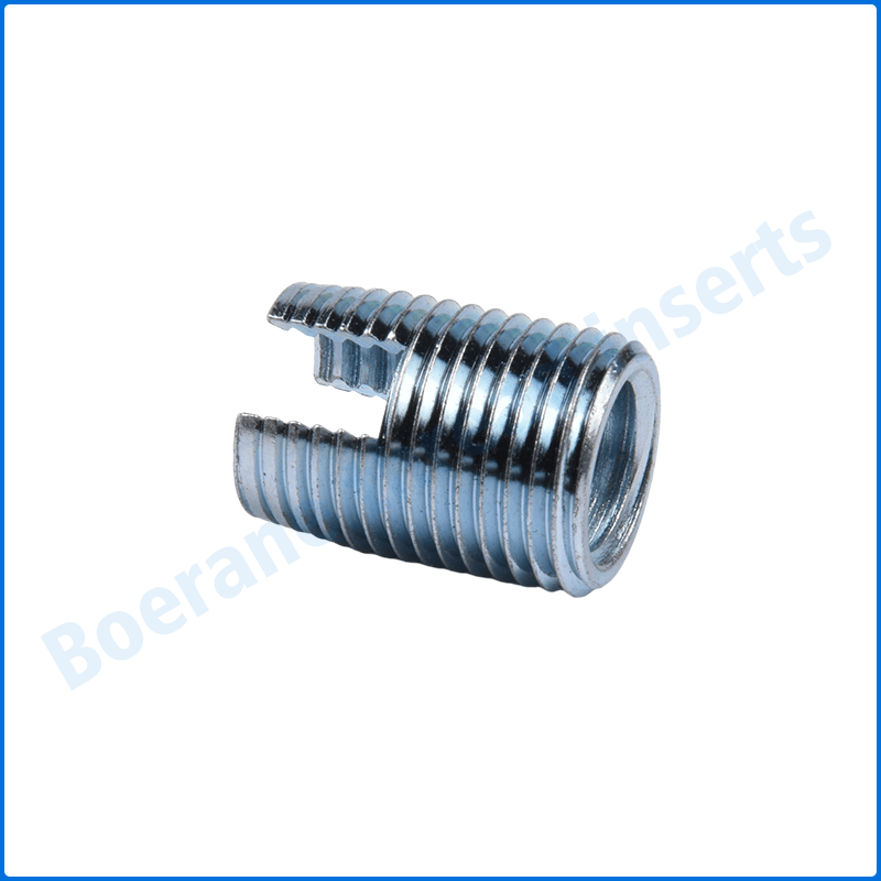 Threaded inserts self-tapping with cutting slot